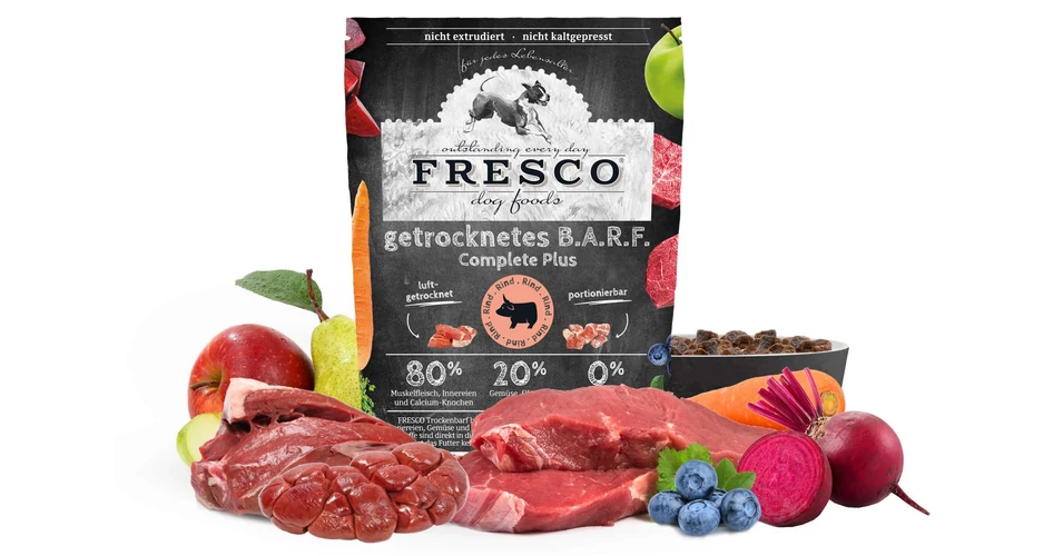 Fresco szárított BARF Komplett Plusz Menü - Marha 1 kg - Fresco (by ...